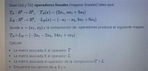 solved let l x and t x be linear operators linear