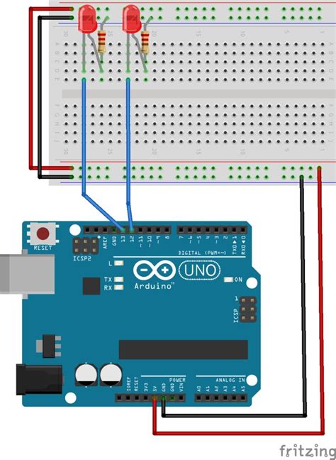 Flashing LED Arduino For Modelismo Ferroviario