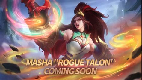 Mobile Legends Upcoming Skin For The Hero Masha This November 2022 Rogue Talon Skin Preview