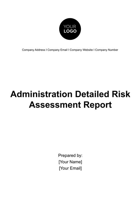 Free Administration Detailed Risk Assessment Report Template To Edit Online
