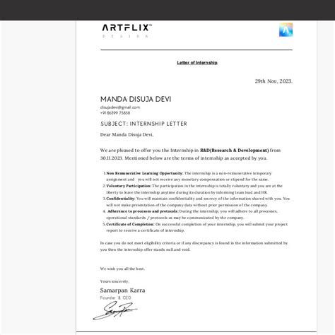 disuja devi manda on linkedin newbeginnings artflixinternship r