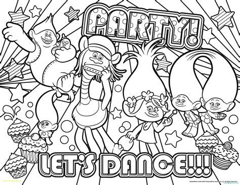 Trolls Dreamworks Coloring Sheet Coloring Pages