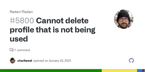Cannot Delete Profile That Is Not Being Used · Issue 5800 · Radarr
