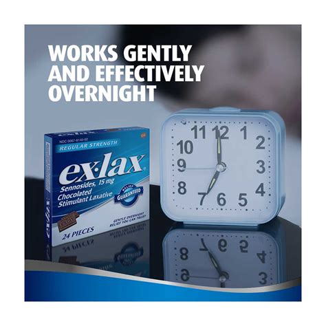 Buy Ex Lax Regular Strength Chocolated Stimulant Laxative Pieces Sennosides 15 Mg 12 Ct From