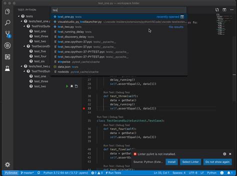 ui tests for the extension · issue 4692 · microsoft vscode python · github