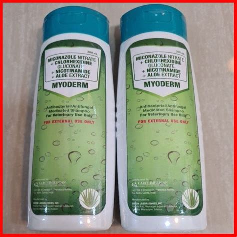 Myoderm Medicated Shampoo Antibacterial And Anti Fungal Shopee