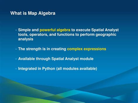 Ppt Advanced Raster Analysis With Map Algebra In Python Powerpoint