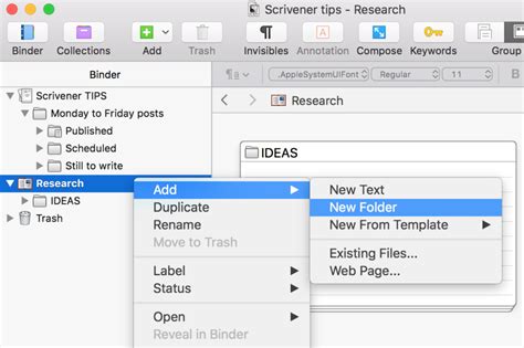 Introducing Folders Structuring In Scrivener Scrivenervirgin