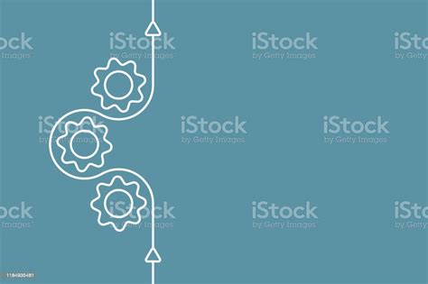 3개의 기어 톱니바퀴 톱니바퀴가 비즈니스 프로세스를 보여줍니다 비즈니스 프로세스에 대한 스톡 벡터 아트 및 기타 이미지