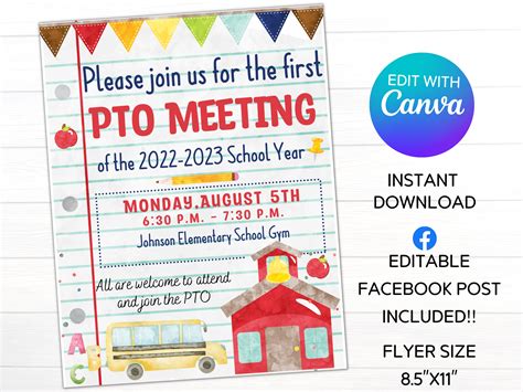 Pto Meeting Flyer