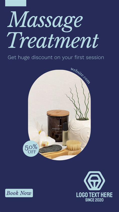 Elegant Massage Promo Facebook Story Brandcrowd Facebook Story Maker
