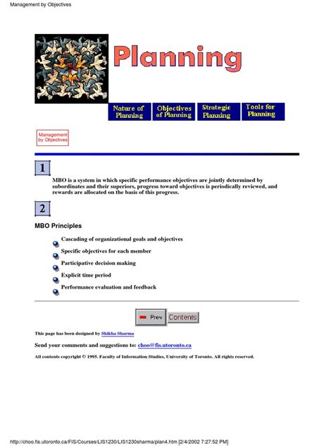 Mbo Principles Management By Objectives Pdf Leadership