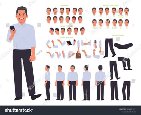 Business Man Character Creating Animation Man Stock Vector Royalty Free 2233922077 Shutterstock