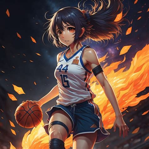 Download Ai Generated Girl Basketball Royalty Free Stock