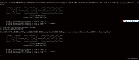 Gitlab 未授权rce （cve 2021 22205）gitlab未授权rce Csdn博客