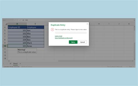 How To Prevent Duplicate Entries In Excel Sheetaki