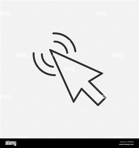 Click Icon Cursor Sign Clicking Arrow Mouse Cursor Symbol Vector Illustration Eps 10 Stock