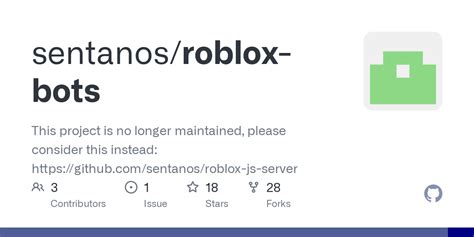 Github Sentanos Roblox Bots This Project Is No Longer Maintained Please Consider This