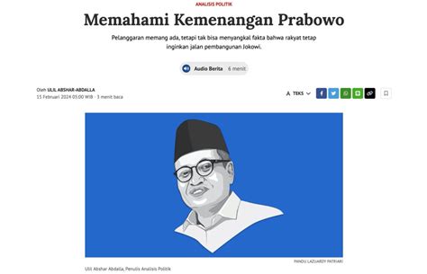 Reduksi Gus Ulil Abshar Abdalla Dalam Memahami Kemenangan Prabowo Berita Dan Opini Kerakyatan