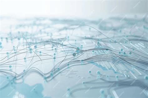 Premium Photo Abstract Interconnected Nodes And Flowing Lines Depicting Internet Of Things Iot