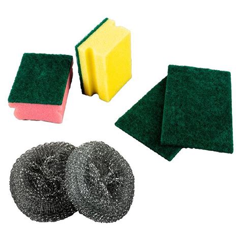 Sponge Scourer Multi Grooved 6pk Flat Rate Australia Wide Delivery