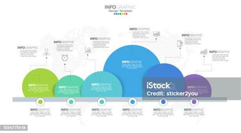 6 단계의 타임 라인 인포 그래픽 벡터는 워크 플로우 레이아웃 다이어그램 연례 보고서 웹 디자인에 사용할 수 있습니다 개념에 대한 스톡 벡터 아트 및 기타 이미지 Istock