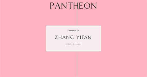 Zhang Yifan Biography Pantheon