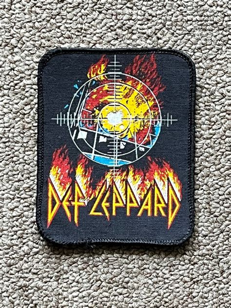 Def Leppard Pyromania Original Vintage Printed Patch Gem