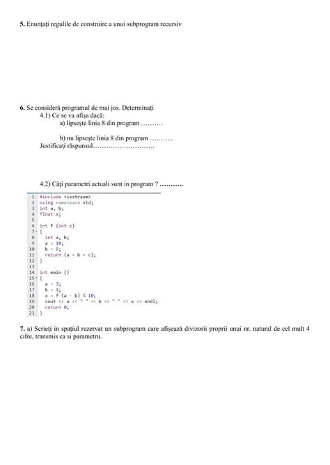 Test Subprogram Free Interactive Worksheets 192366