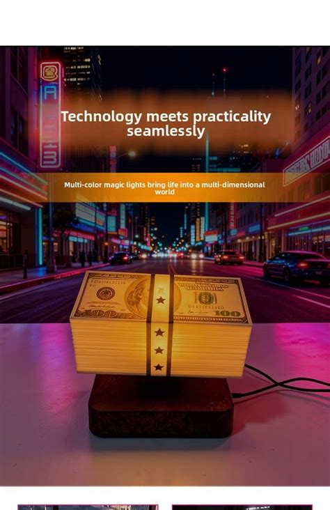 Magnetic Levitation Gta Money Lamp Floating Dollar Led Light Gaming