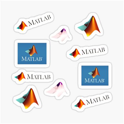 Matlabmathlab Assorted Coding Language Logo Sticker For Sale By