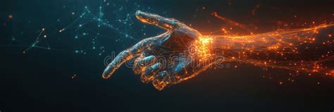 An Abstract Representation Depicts A Prosthetic Arm Responding To Neural Signals Showcasing