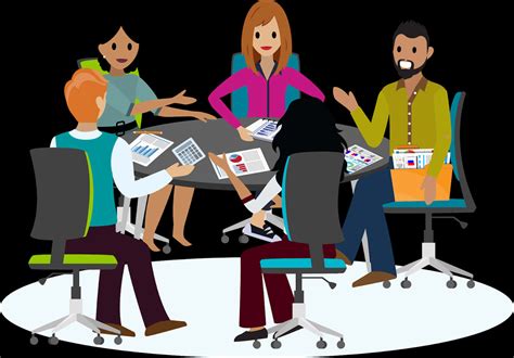 Download Team Meeting Discussion Vector