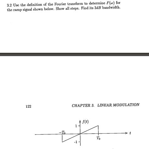 Solved 32 Use The Definition Of The Fourier Transform To Determine F