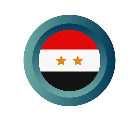 Syrien Flagge Premium Vektor