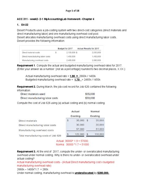 Acc 311 Week2 2 1 Myaccountinglab Homework Chapter 4 Pdf Cost Of Goods Sold Audit