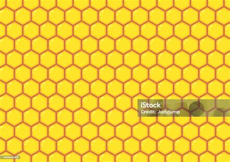 Bee Comb Pattern Vector Bee Comb Pattern Wallpaper Free Space For Text Copy Space Stock