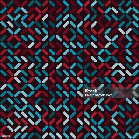 벡터 원활 둥근 사각형 기하학적 랜덤 위치와 색상 사각형 0명에 대한 스톡 벡터 아트 및 기타 이미지 0명 기하 도형 대칭 Istock