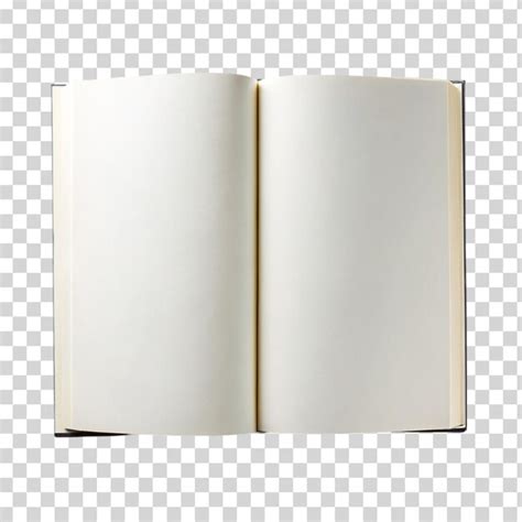 투명한 배경에 고립 된 빈 책 모 프리미엄 Ai 생성 Psd