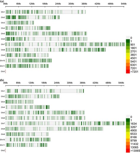 A Snp Density Levels Within 1 Mb Window Size With Different Colors Download Scientific Diagram