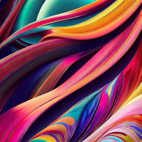 Premium Photo Abstract Wallpaper Liquid Lines Vibrant Colors Smooth Colorful Abstract Background