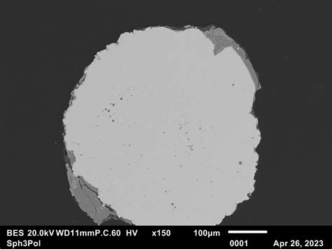 Astonishing Impact Spherule Cross Sections Rgeology