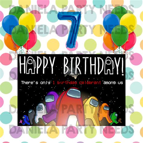 Among Us Birthday Theme