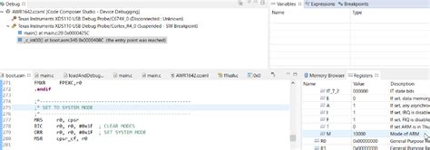 CCS AWR Why Does ARM Mode Not Change Sensors Forum Sensors TI E E Support Forums