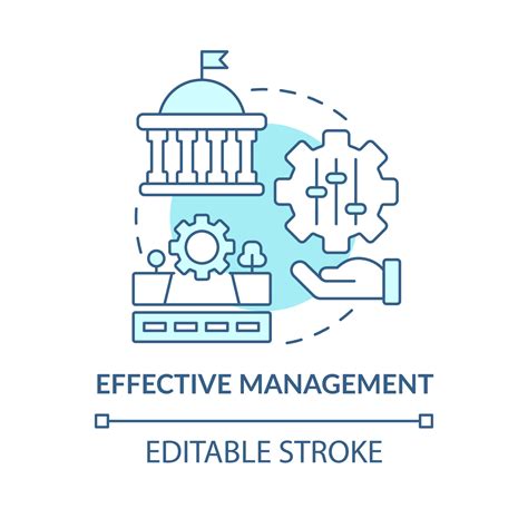 Effective Management Turquoise Concept Icon Maas Introduction