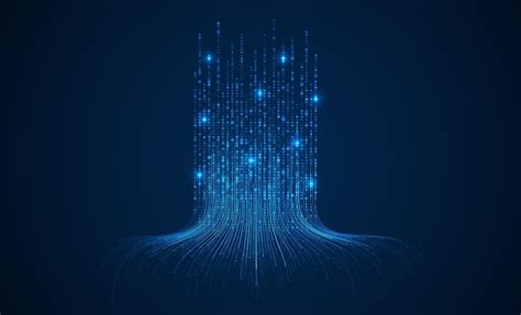 Premium Vector Technology Background Big Data Visualization Concept Information Artificial