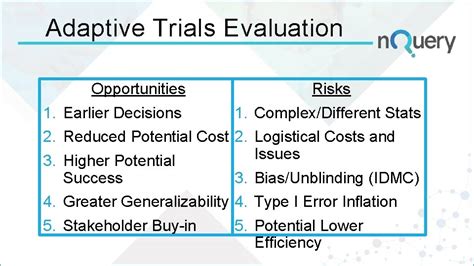Advantages Disadvantages Of Adaptive Sample Size Re Estimation