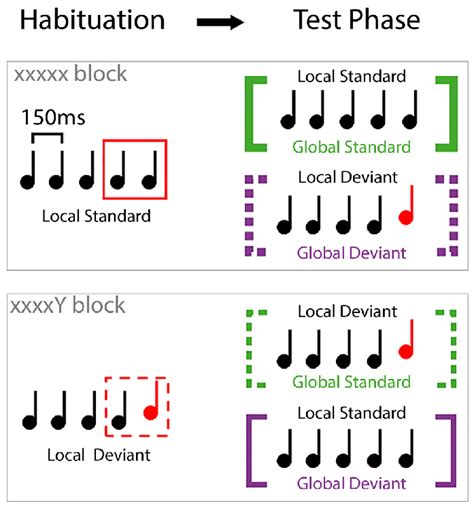 Violations Of Local And Global Temporal Structure In Localglobal