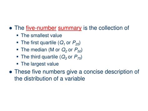 PPT The Five Number Summary And Boxplots PowerPoint Presentation Free Download ID