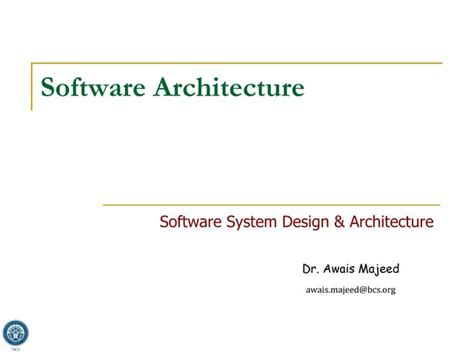 Software Architecture Ppt